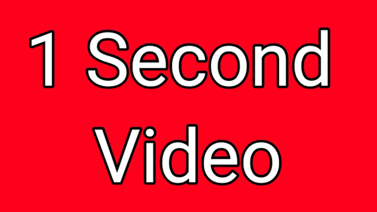 1 Second video | World record short video on youtube - YouTube
