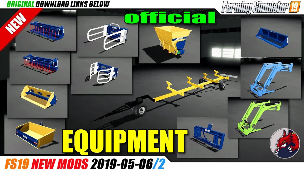 FS19 | New Equipment Mods (2019-05-06/2) - review - YouTube