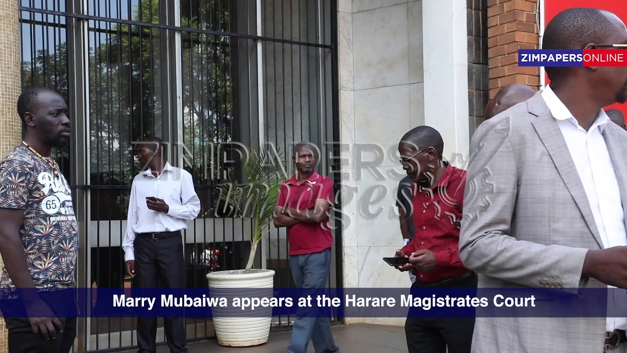 Marry Mubaiwa arrives at Rotten Row Magistrates’ Court in Harare. - YouTube
