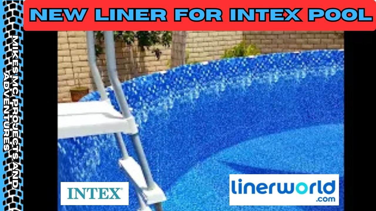 New Liner Install 24 Intex Metal Frame Pool YouTube