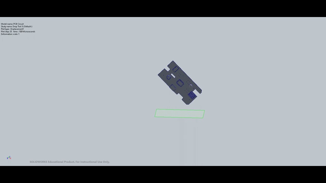 PCB Circuit Drop Test - Displacement - YouTube