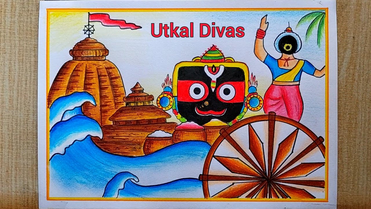 Utkal diwas drawing| Susta Odisha Samridh Odisha drawing| Odisha Day ...