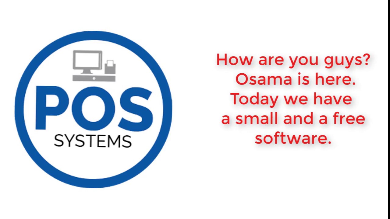 A small and a free POS software, How to start your business? - YouTube