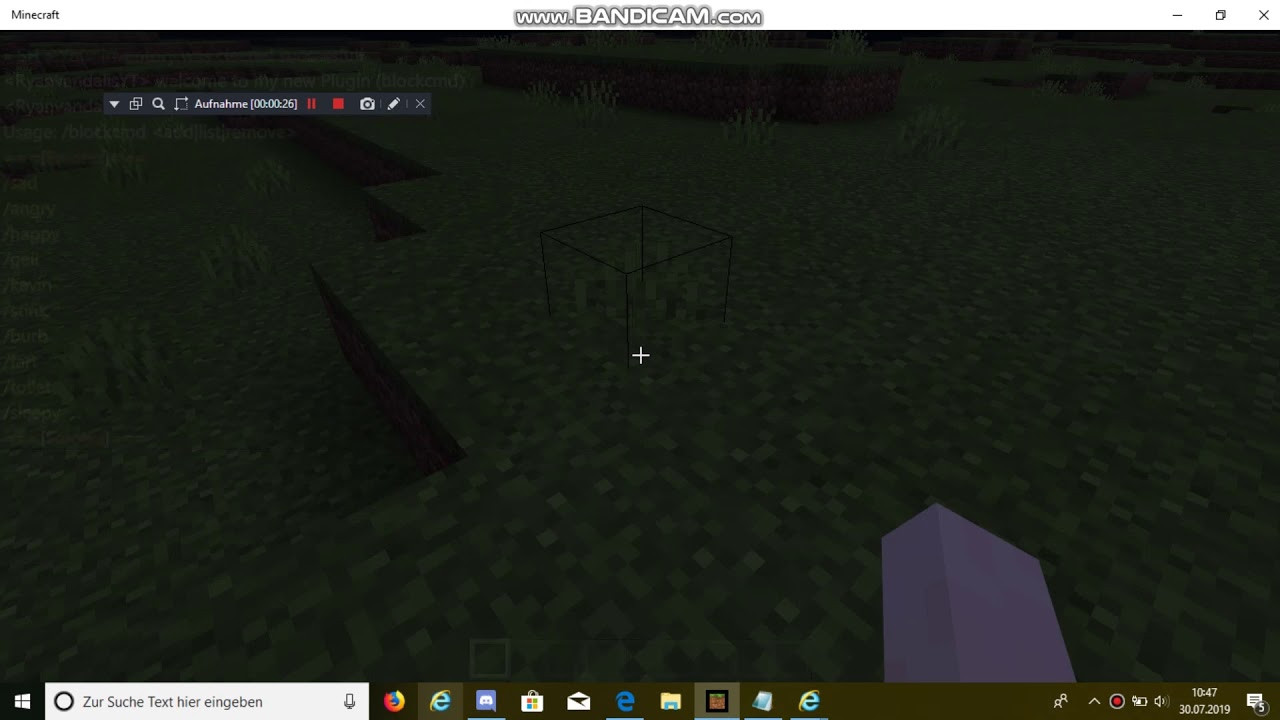 Pocketmine /block commands Plugin - YouTube