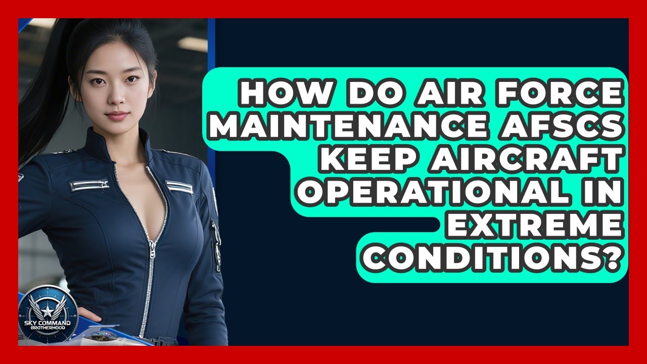 How Do Air Force Maintenance AFSCs Keep Aircraft Operational In Extreme ...