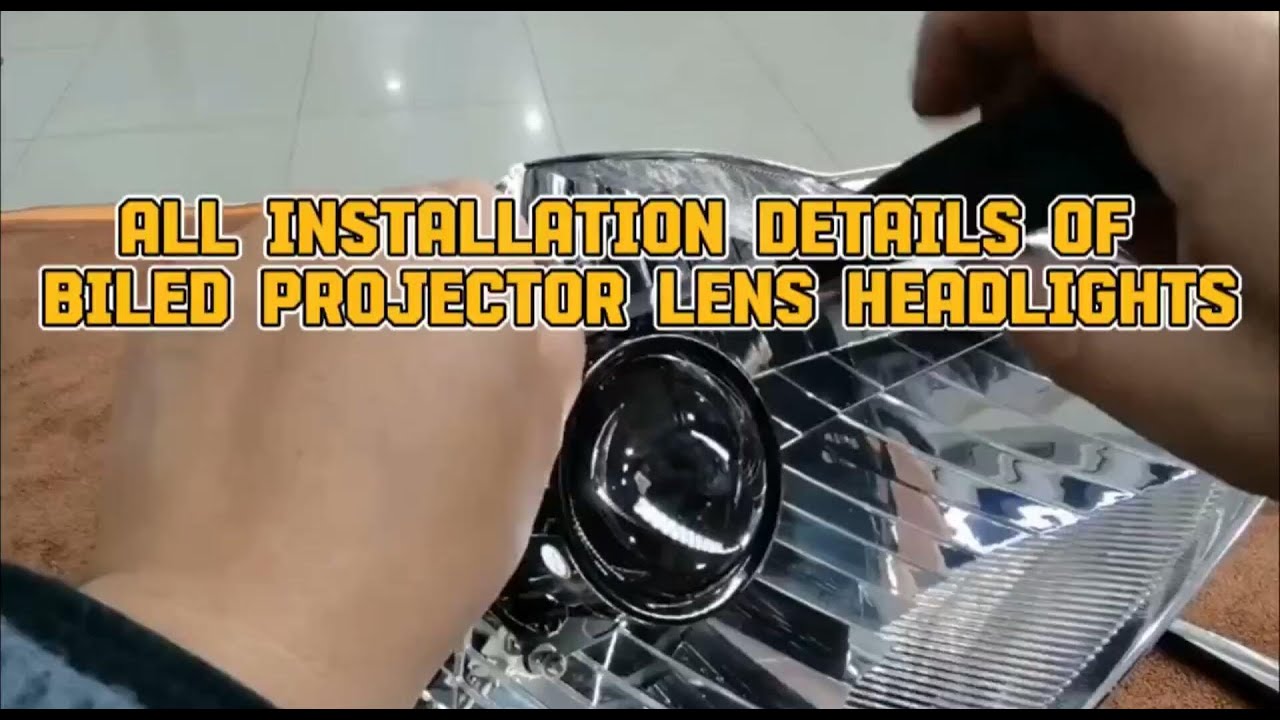 How To Replace H4 Halogen Bulb With 3 Inch Laser Bi LED Projector Lens ...