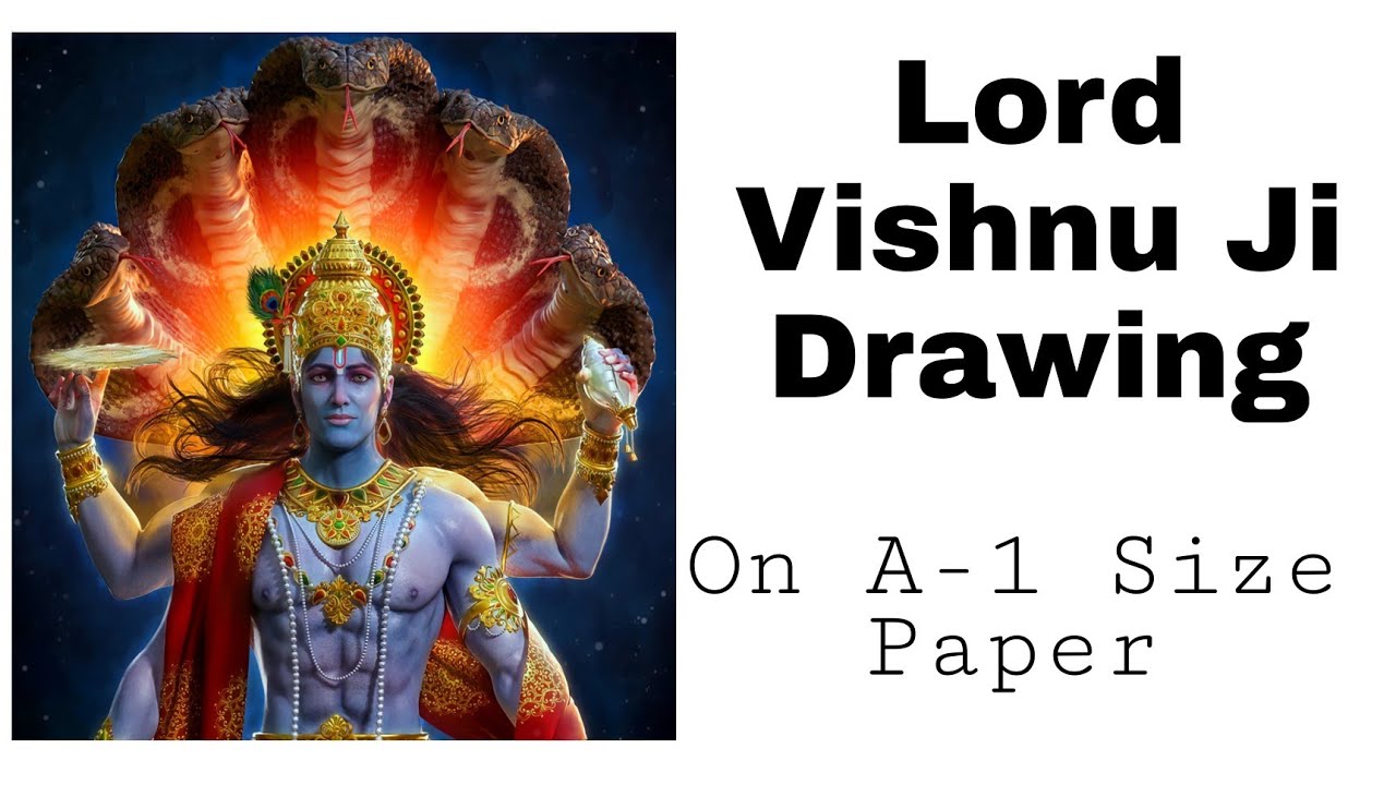 How to Draw Lord Vishnu || Shri Lord Vishnu 🙏🏻 - YouTube