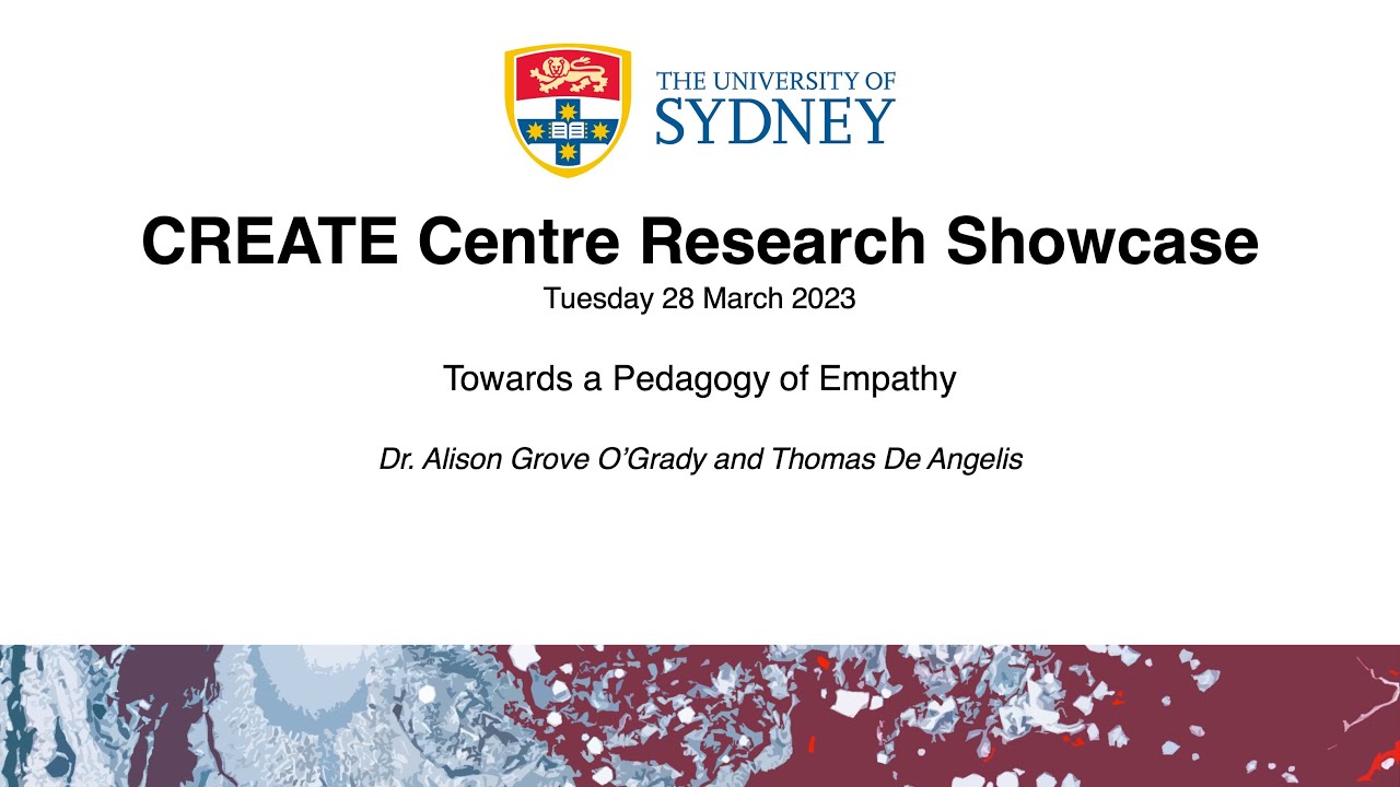 Towards a Pedagogy of Empathy | Dr. Alison Grove O’Grady and Thomas De ...