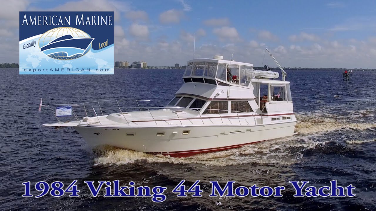 SOLD - 1984 Viking 44 Motor Yacht HD with Drone by American Marine ...