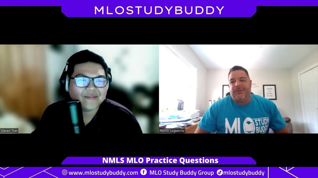 NMLS MLO Study Buddy practice questions-General Mortgage Knowledge, Rapid Fire Episode 10 - YouTube