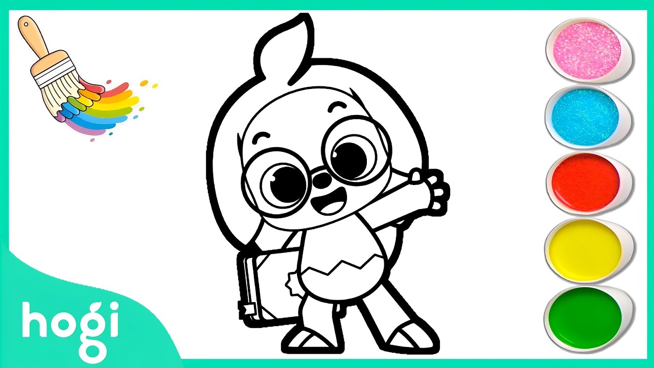 Coloring Hogi! Pinkfong | Popular Coloring Art For Kids | Episode 19 ...