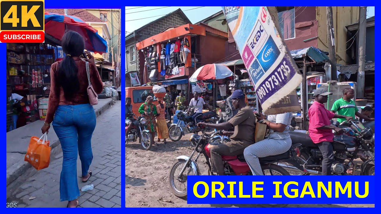 🇳🇬ORILE IGANMU 1- 4K WALKING TOUR-BAALE ST,ABU ST,ALICE TINUBU,KEKERE ...