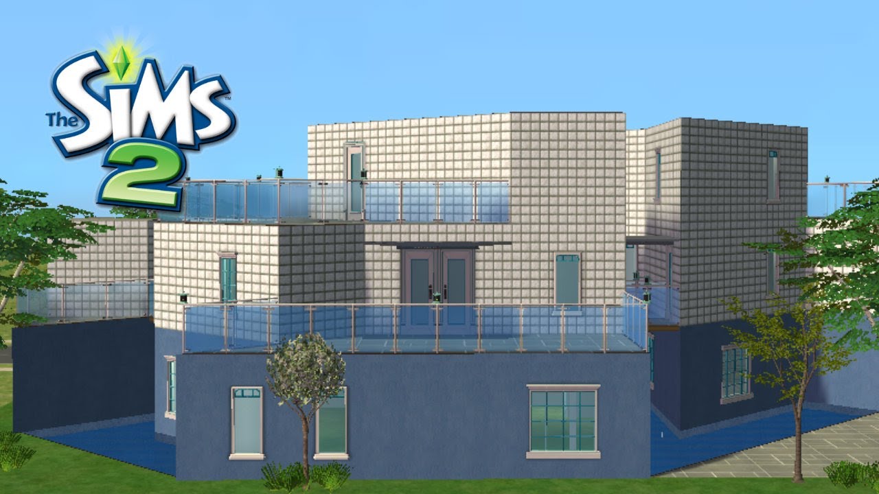 Modern Pool House ♢ The Sims 2 Build ♢ - YouTube