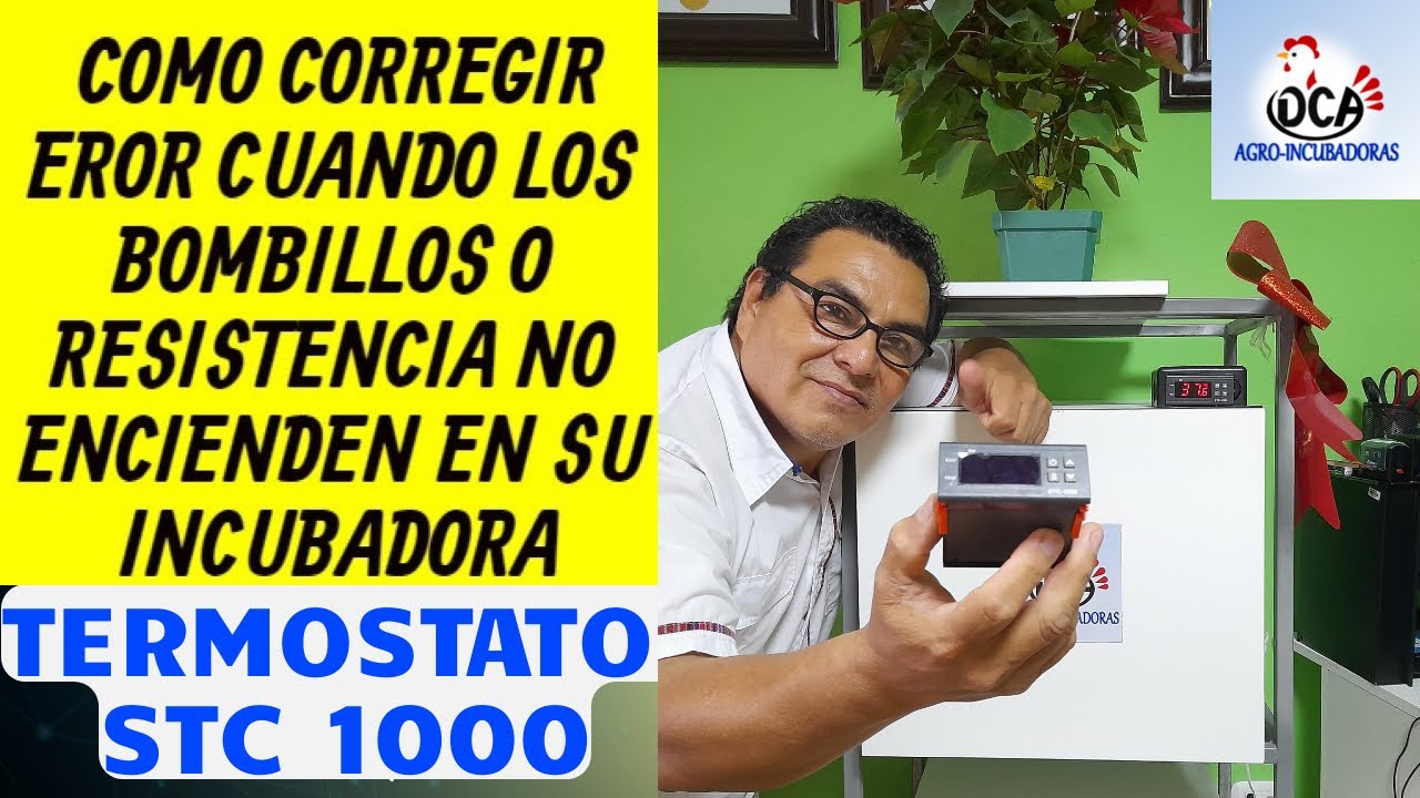 COMO CORREGIR ERROR CUANDO EL TERMOSTATO STC 1000 SE RESETEA A 10 GRADOS CENTIGRADOS. - YouTube