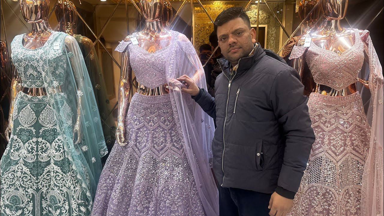 BOLLYWOOD CROP TOP LEHNGA GOWN IN RK DRESSES | RK DRESSES - YouTube