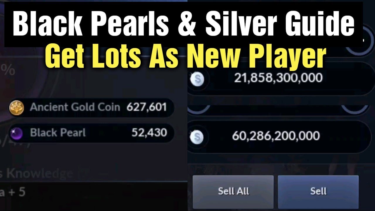Black Desert Mobile How To Get Tons Of Silver & Black Pearls as a New ...