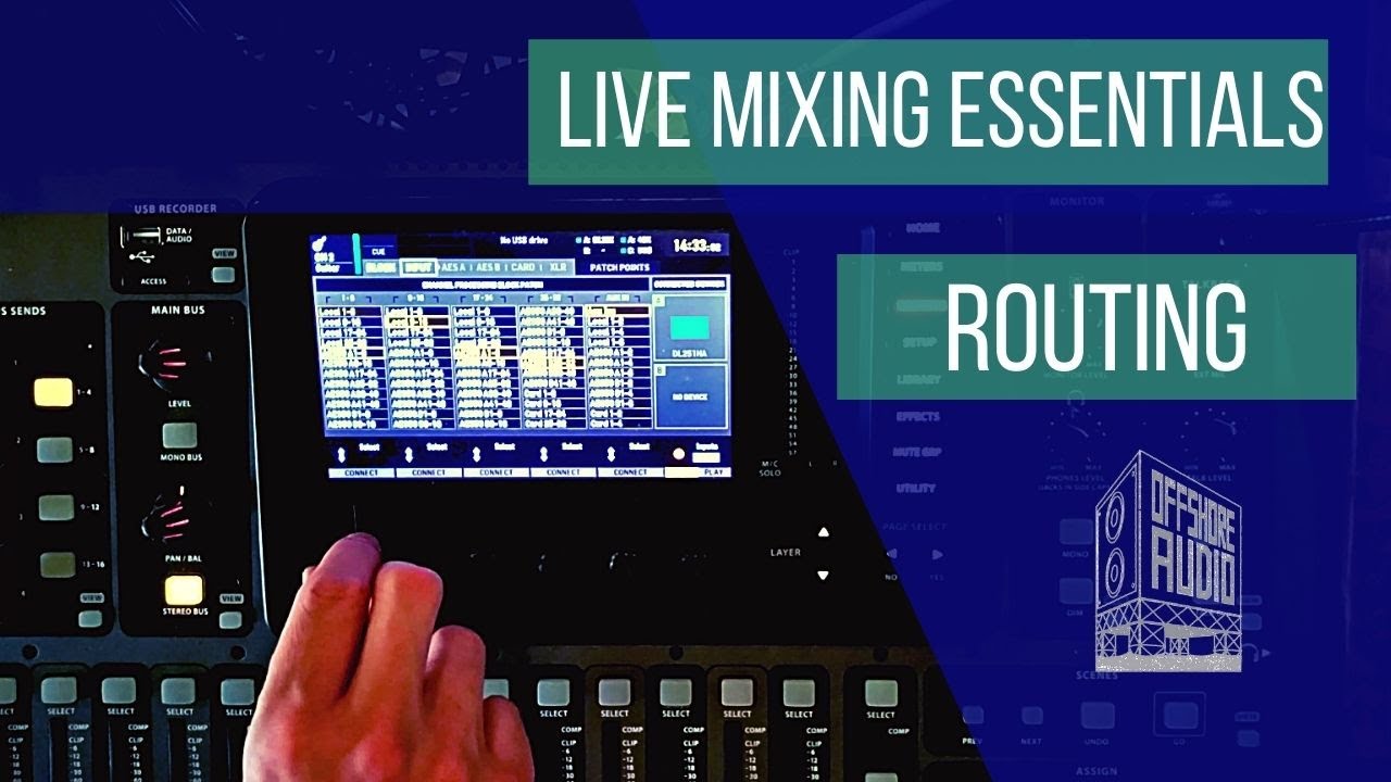 Live Sound Setup: Routing - YouTube