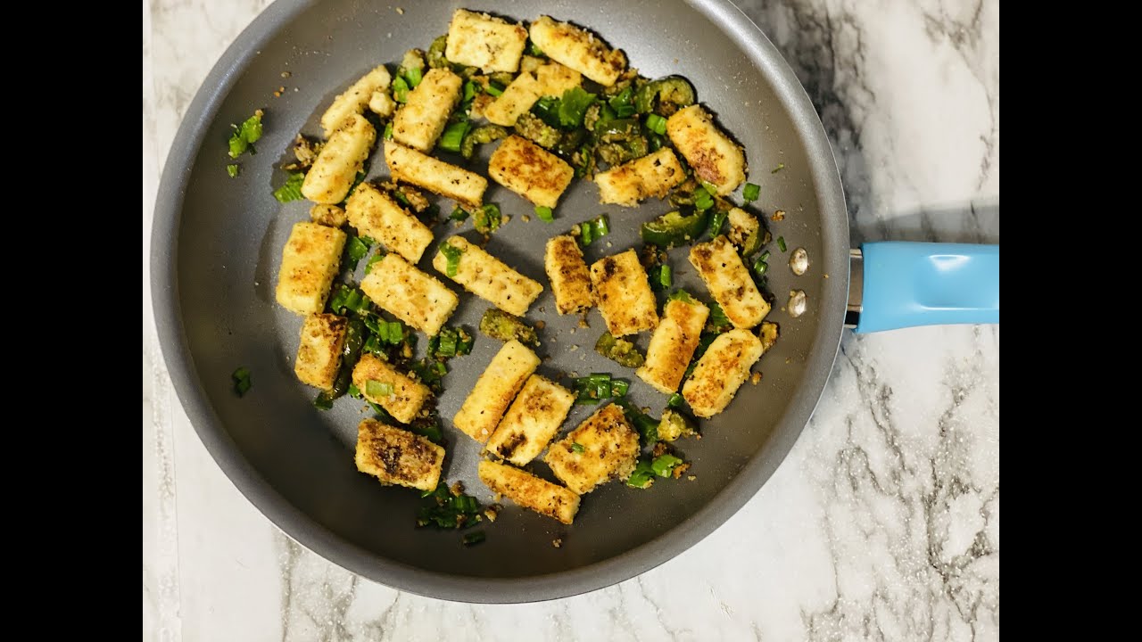 Best Starter Recipe/Garlic Breadcrums Paneer/Quick & Easy Paneer Recipe ...