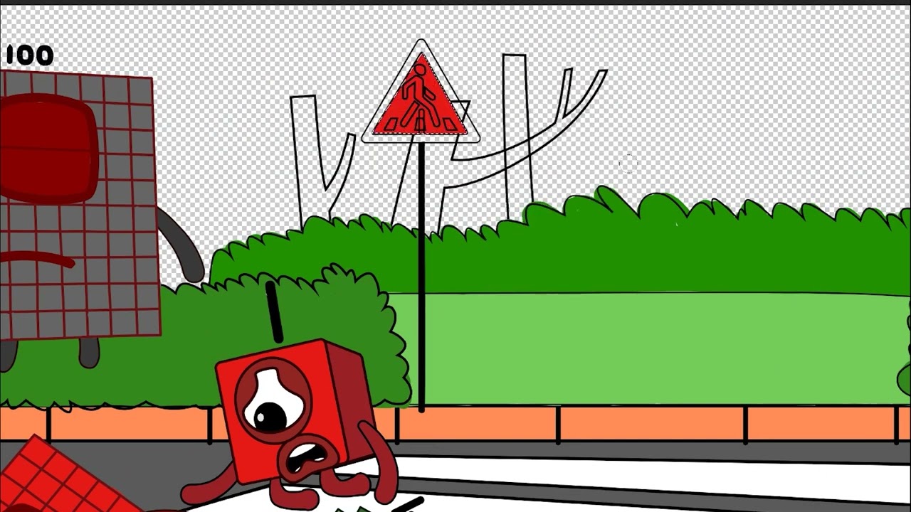 Numberblocks - 100 gets hit - YouTube