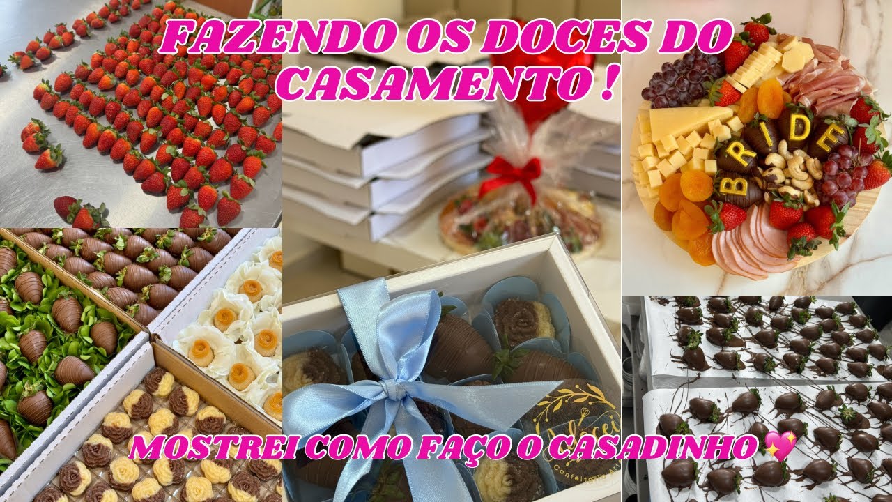 Fazendo doces para um casamento + MOSTREI COMO FAÇO O BRIGADEIRO DE ...