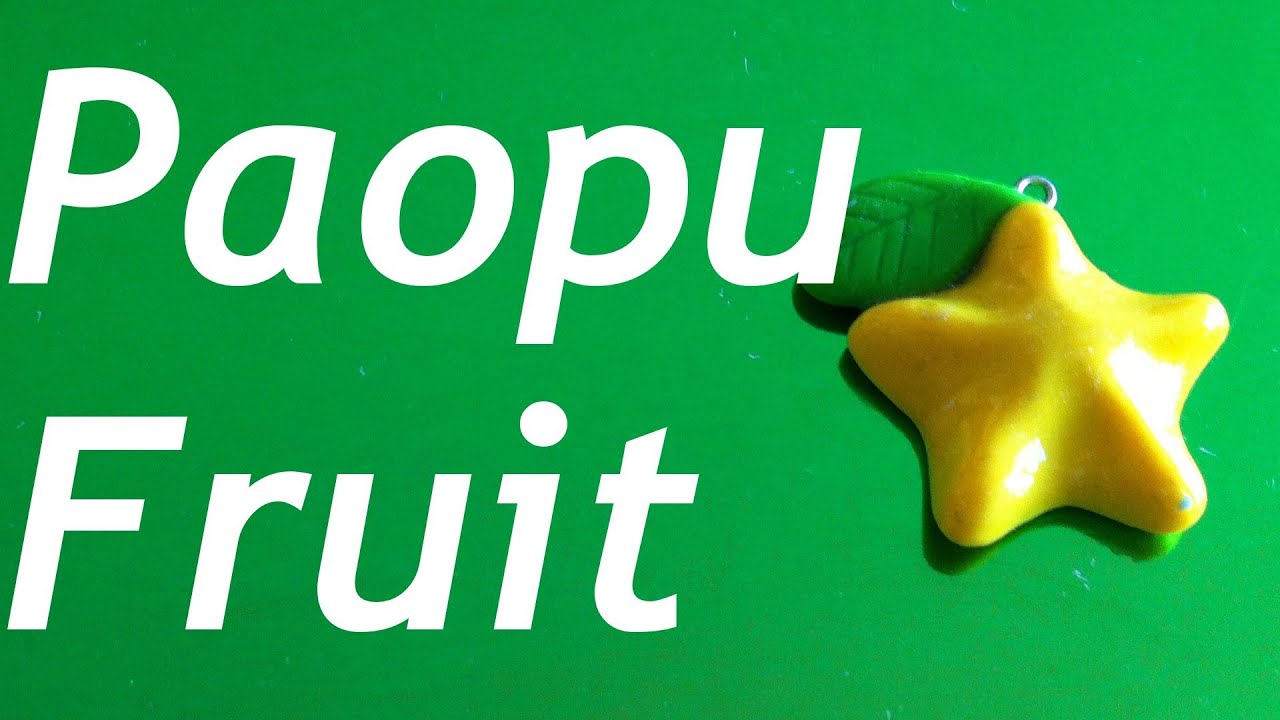 Polymer Clay Paopu Fruit Tutorial - YouTube