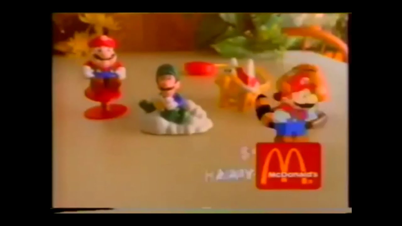 Super Mario Bros 3 McDonalds Toy Commercials 1990 - YouTube