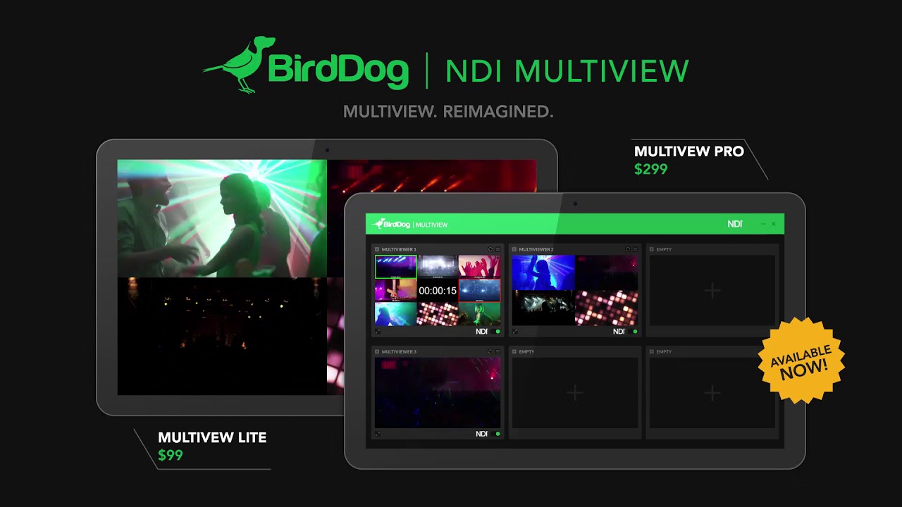 BirdDog NDI Multiview Lite and NDI Multiview Pro - YouTube