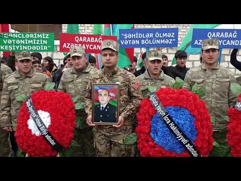 Ağstafa🇦🇿Şəhid Elşad Həsənov son mənzilinə yola salındı.