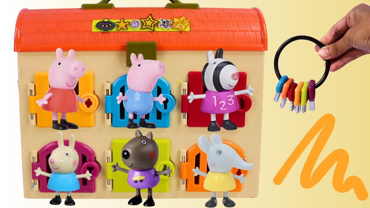 Peppa Pig Play Hide and Seek Doors - YouTube