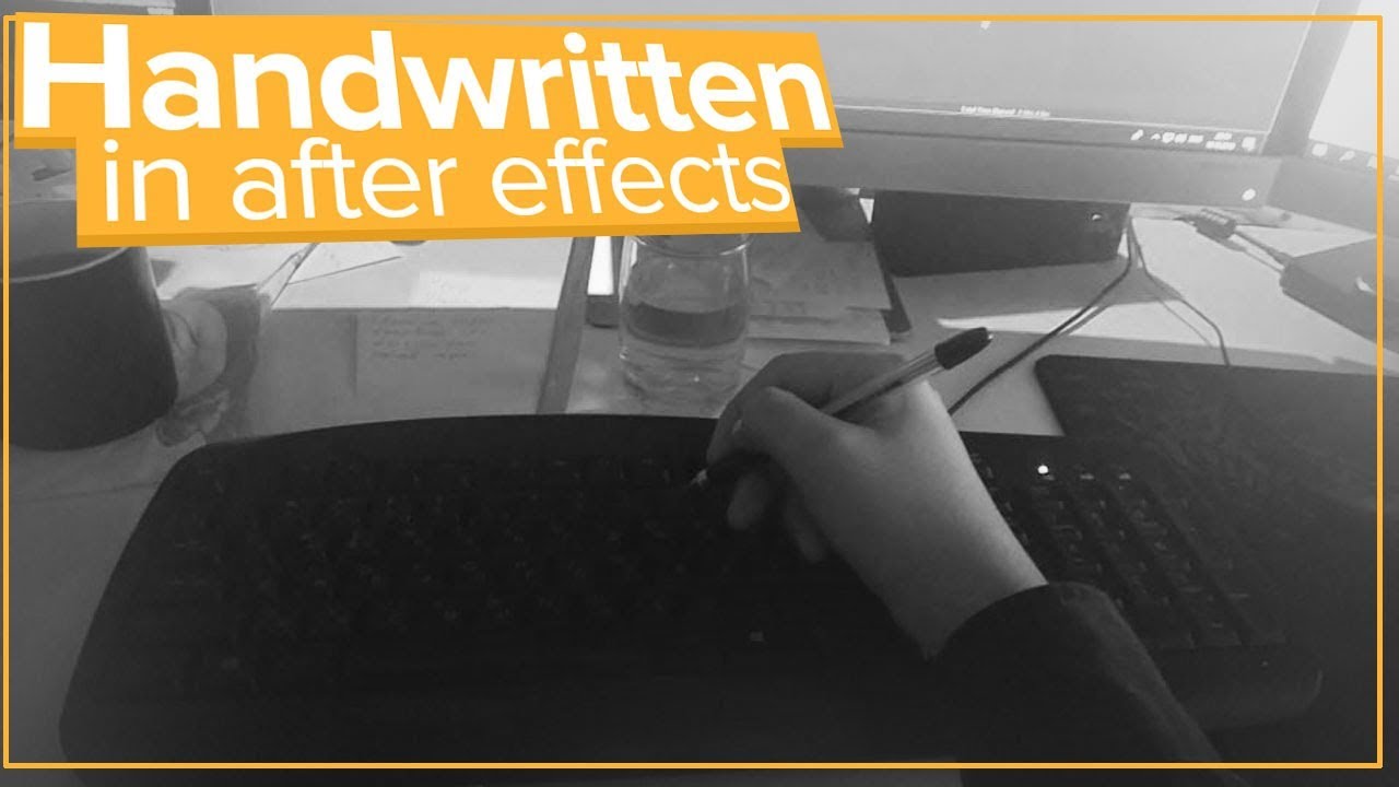 Handwritten Text Effect in After Effects - YouTube