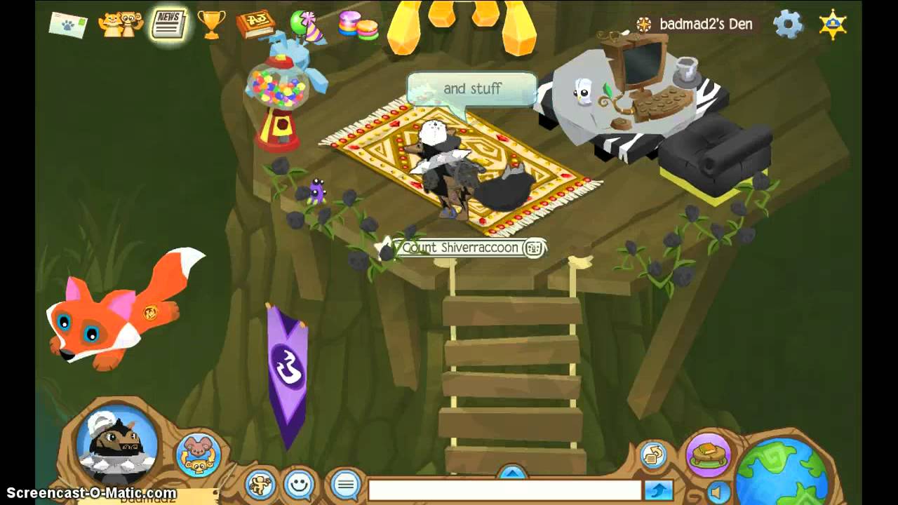 Tree-house den tour- Animal Jam - YouTube