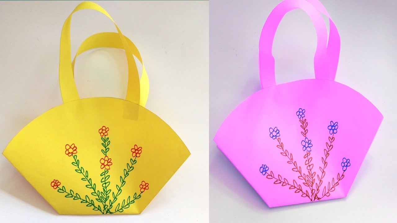 Handbags Making Ideas with paper | How to make paper Handbags | Paper ...