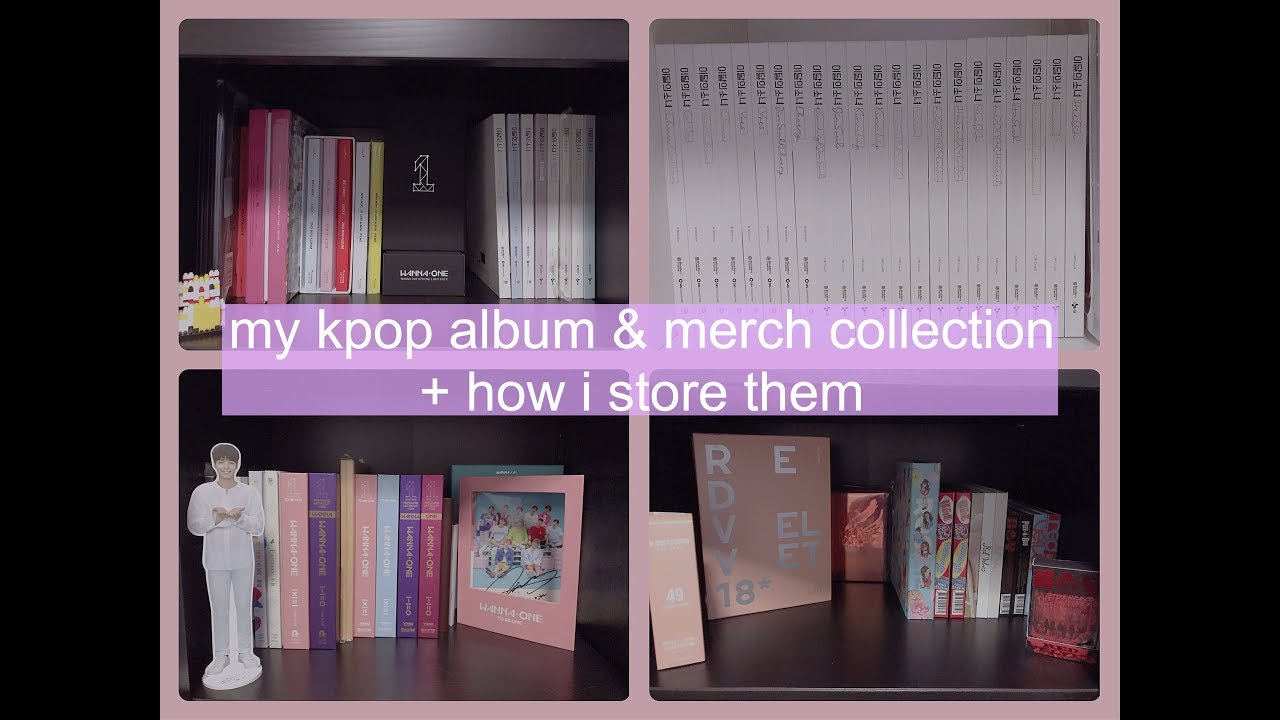 kpop album & merch collection + shelf tour | March 2018 - YouTube