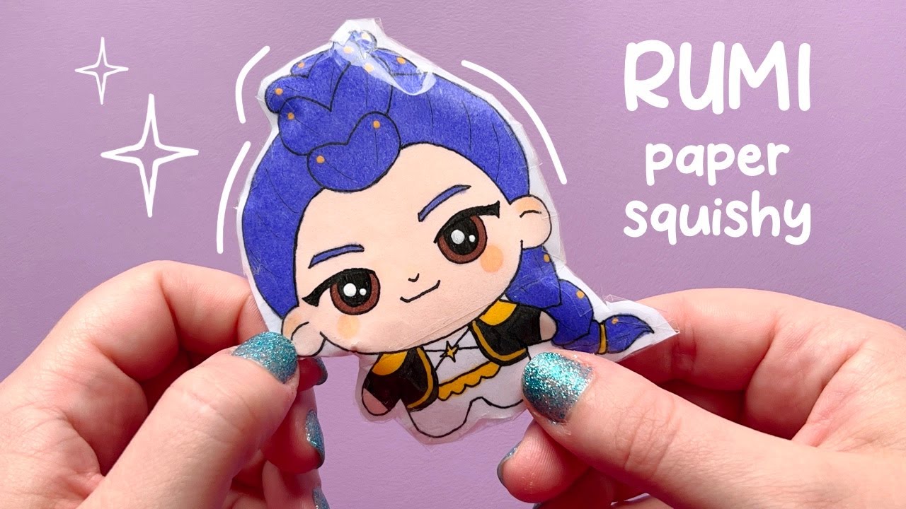 How to make RUMI paper squishy | step by step tutorial - YouTube