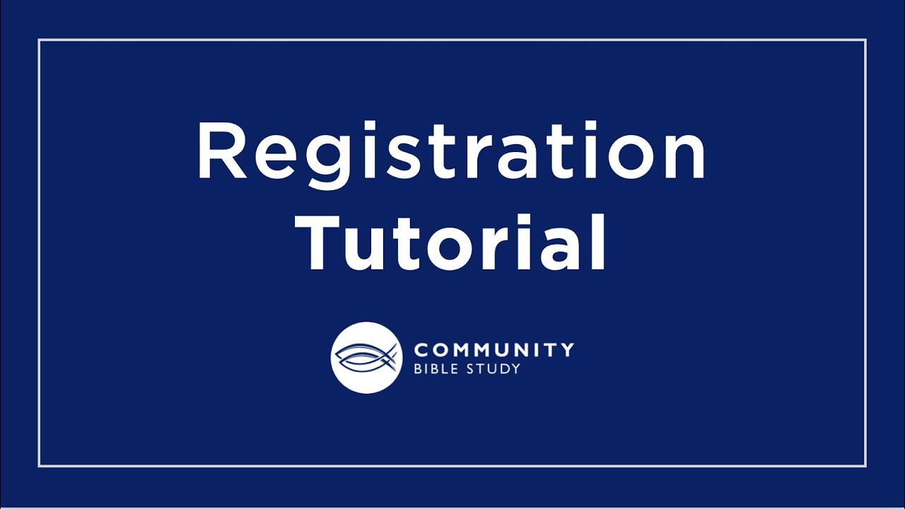 CBS Registration Tutorial - YouTube