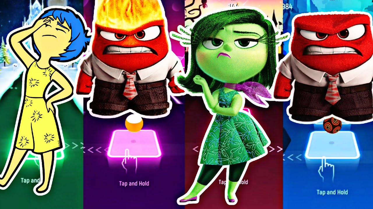 Inside Out characters Joy, Anger, Disgust confin dance - YouTube