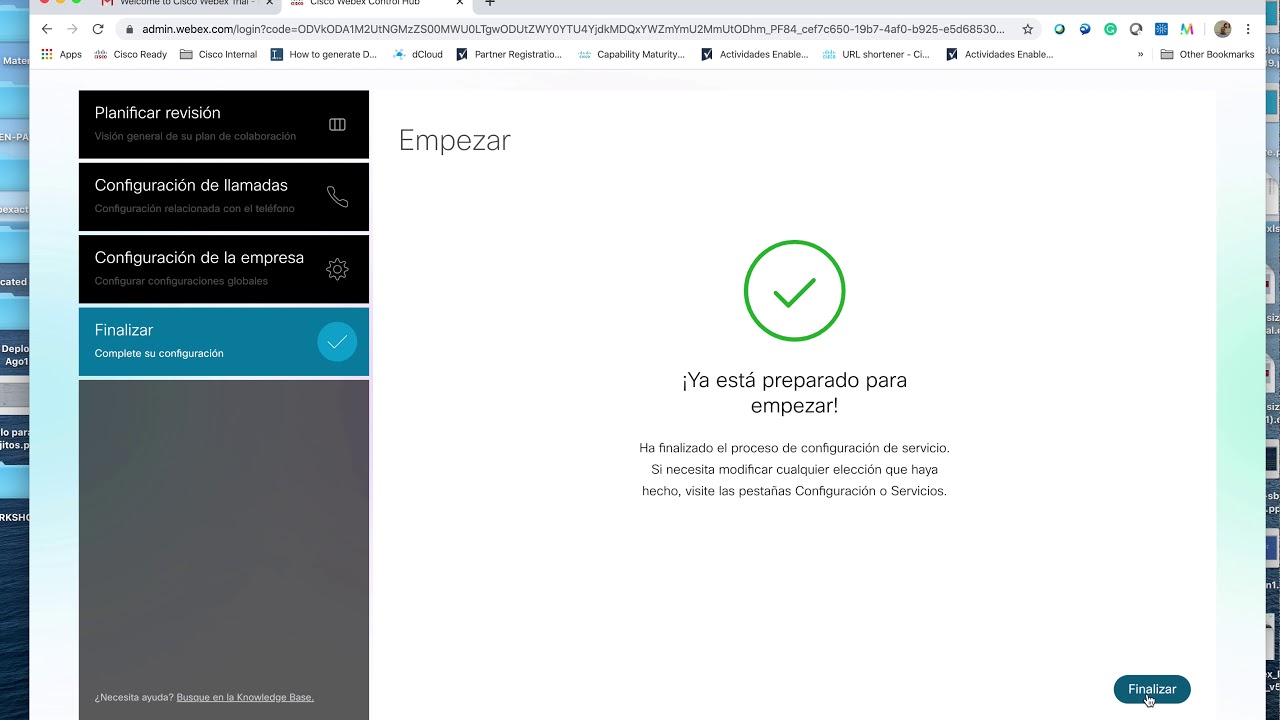 Como activar Webex en el Control Hub - YouTube