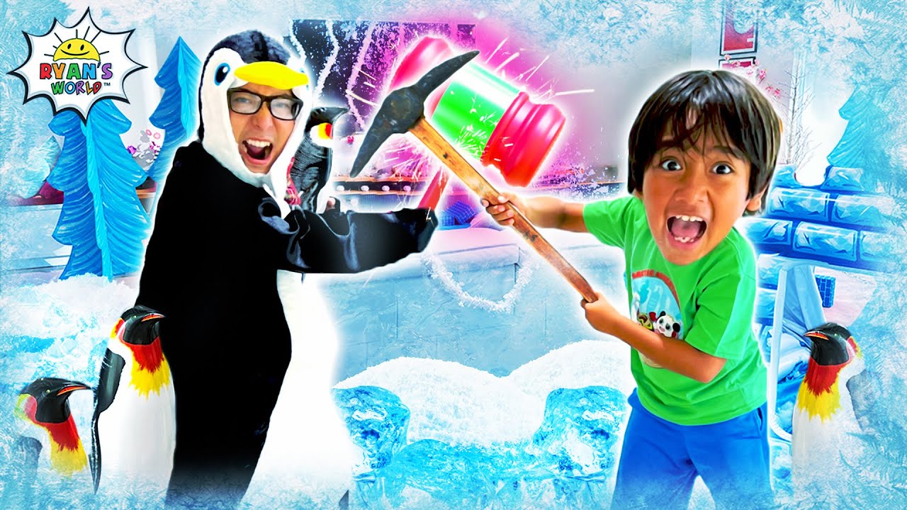 Ryan vs The BOSS Penguin Christmas Challenge! - YouTube