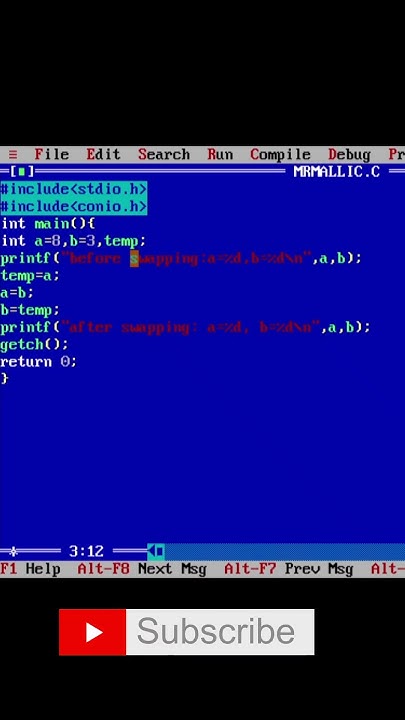 Swapping Two numbers in C #coding #programming #cprogramming #clanguage #rget #rgeteducation ...
