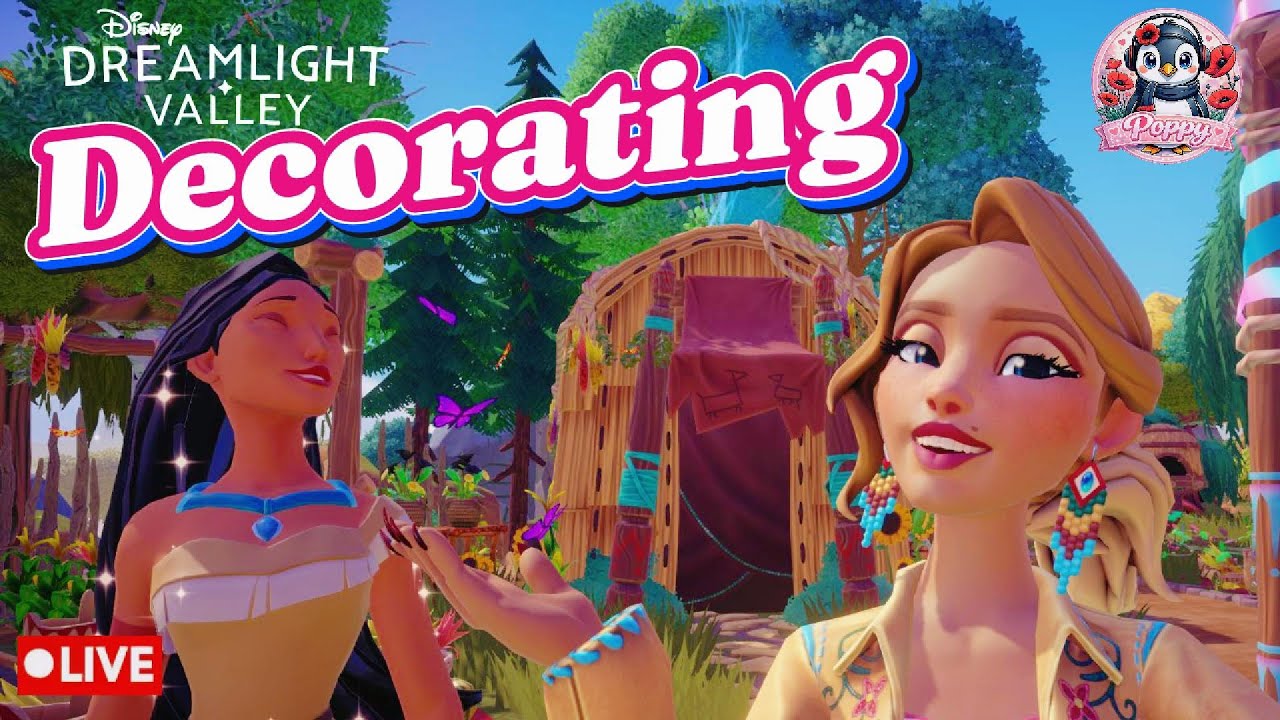 Decorating with ALL the New Update Items 💖 DDV Pocahontas + Olaf Builds ...