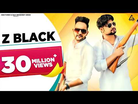 Z BLACK - Lyrical Video | MD | KD Desi Rock | Ghanu Music | Divya Jangid | Haryanvi Song