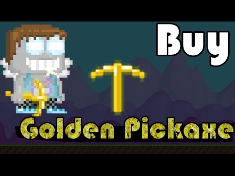Growtopia | Golden Pickaxe! | Giveaway - YouTube