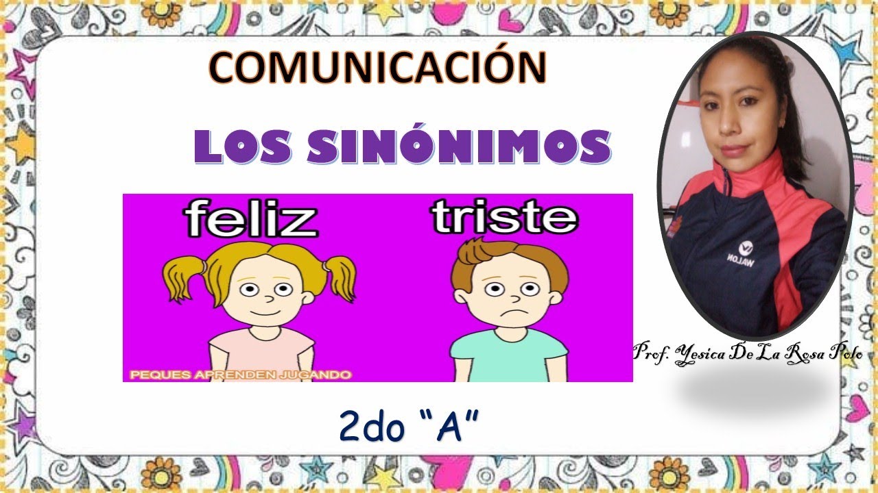 LOS SINÓNIMOS - COMUNICACIÓN - 07 DE JULIO - YouTube