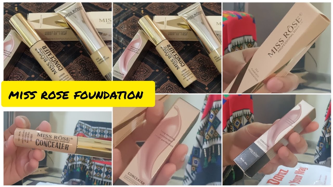 Miss Rose Foundation and Concealer review !!!Miss Rose!!!Farzana Tariq ...
