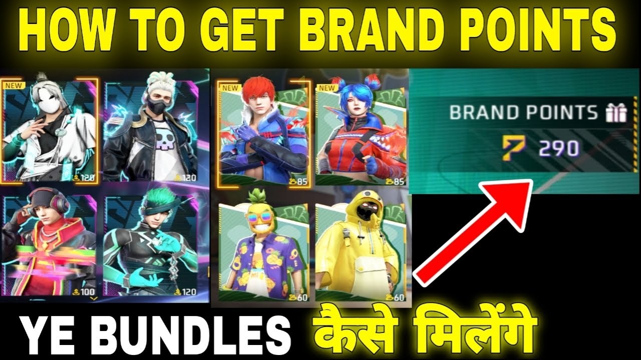 HOW TO GET BRAND POINTS IN FREE FIRE || HOW TO COLLECT BRAND POINTS IN ...