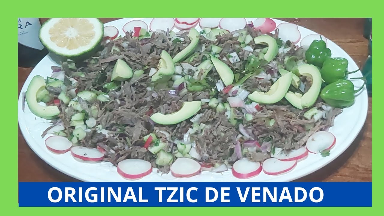 TZIC DE VENADO SALPICON COMIDA YUCATECA - YouTube