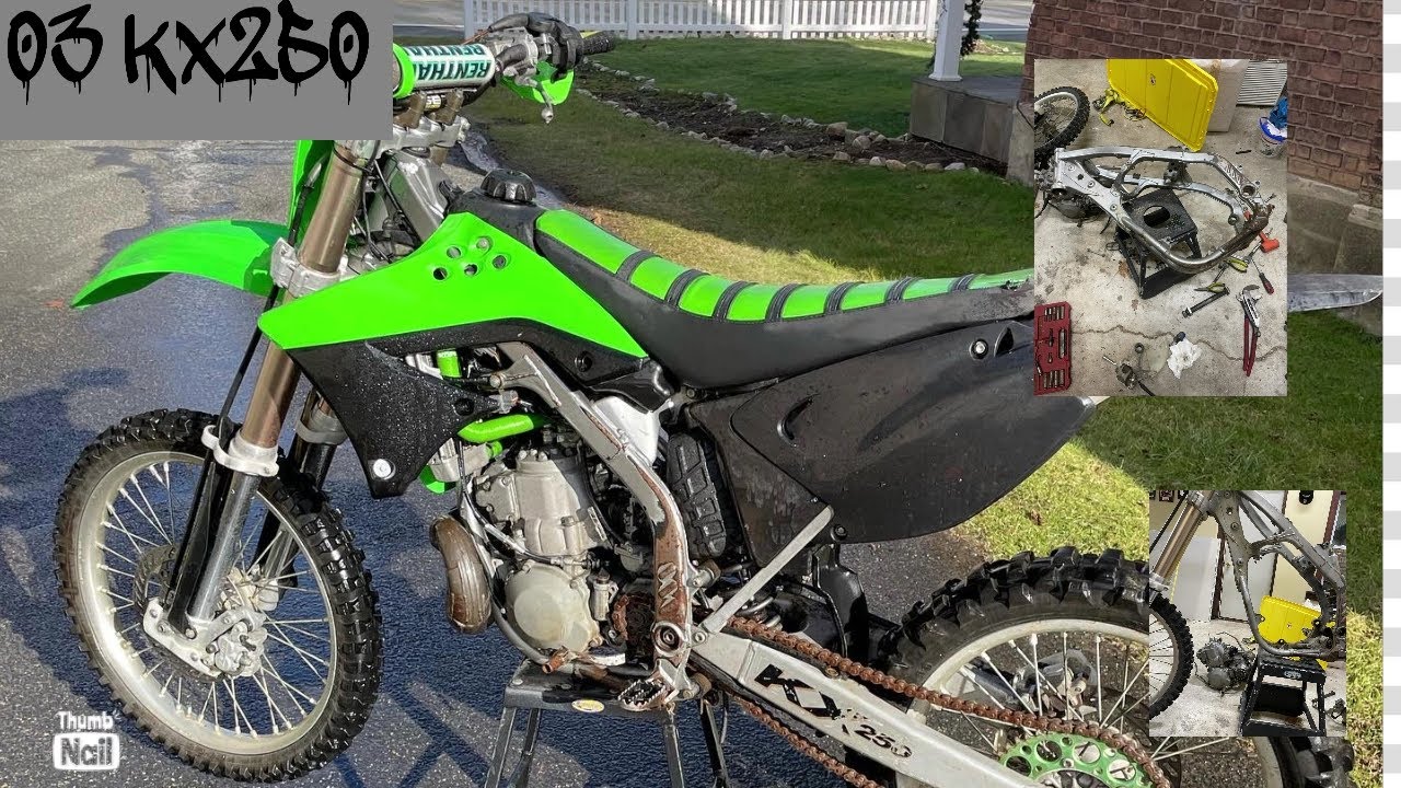 2003 Kawasaki KX250 2 Stroke Restoration Part 1 - YouTube