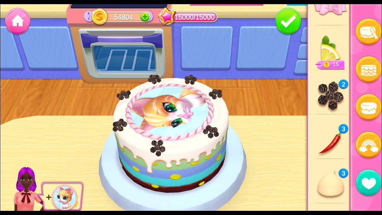 Cake 3D Decorating Game _ Happy Birthday _ Chocolate Birthday Cake ...