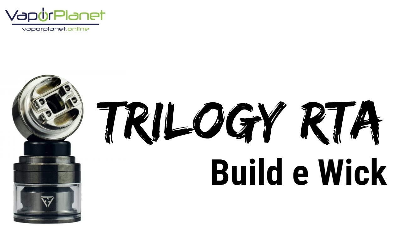 Vaperz Cloud Trilogy RTA - Build e Wick em português - YouTube