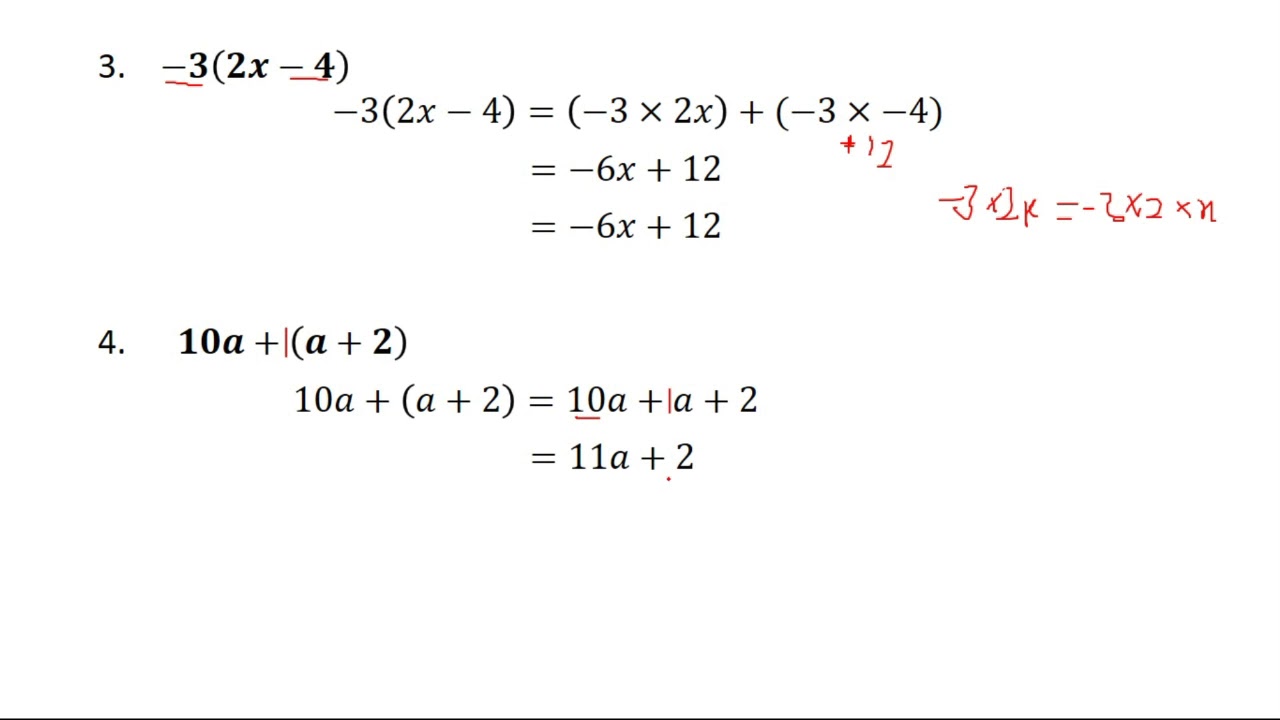3 Brackets in Algebraic expressions - YouTube